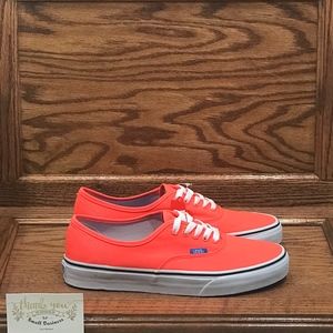 Vans | Shoes | Vans Authentic Neon Coral French Blue Shoes | Poshmark